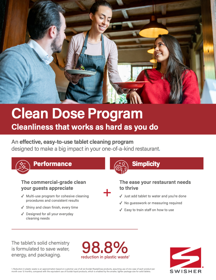 Swisher Clean Dose Program Sell Sheet